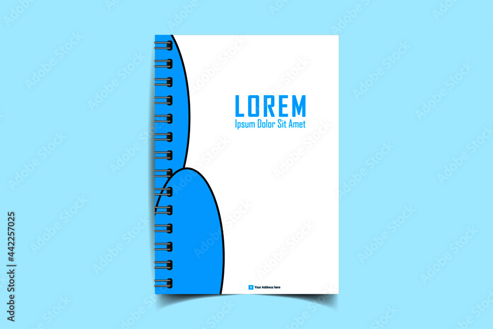 Minimalistic Notebook cover design templates. Layout set for covers of ...