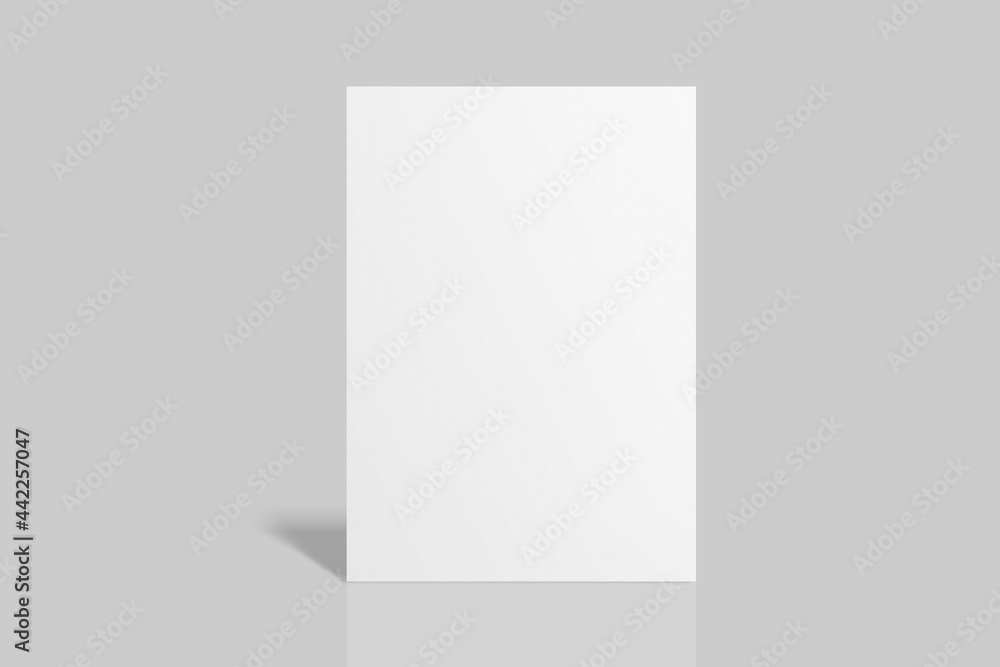 Realistic blank flyer brochure for mockup. Paper or poster illustration ...