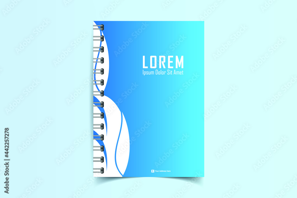 Minimalistic Notebook cover design templates. Layout set for covers of ...