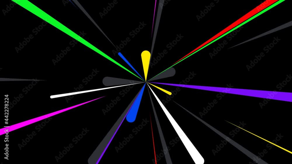 Gaming motion graphics with Black background. Color Raindrop motion ...