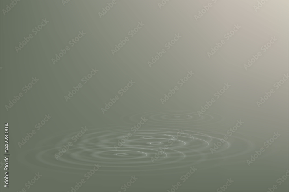 Water ripples from water droplets vector illustration background ...