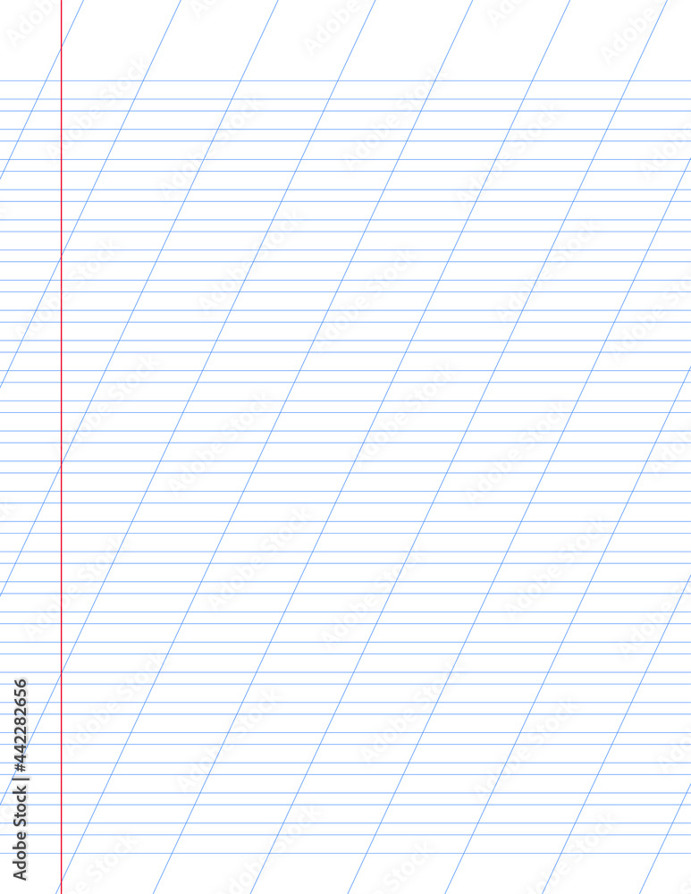 Graph paper. Printable lined grid paper with color horisontal, diagonal ...