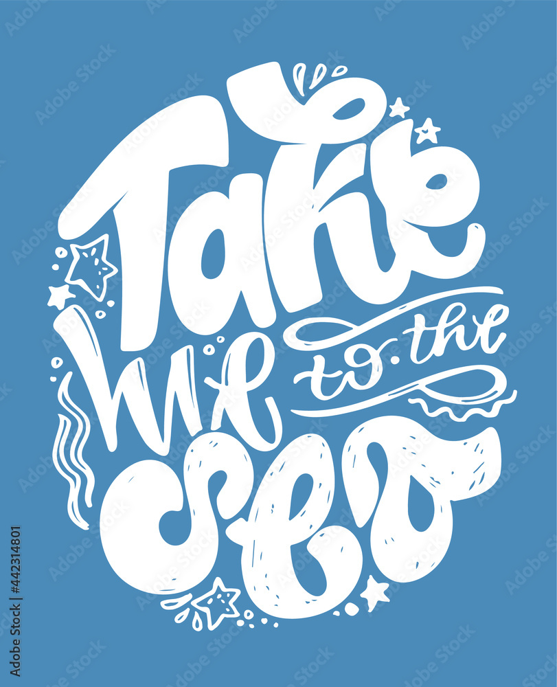 Motivation lettering quote about life. Lettering art label for poster ...