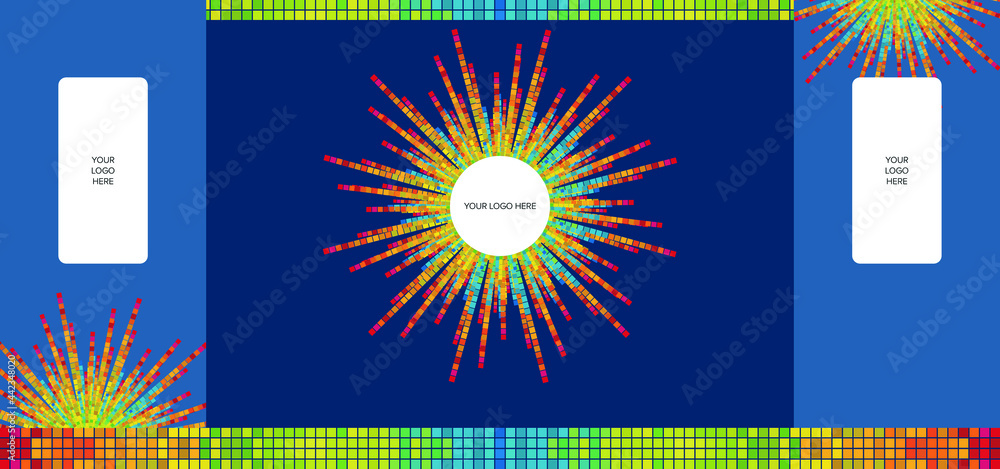 Abstract useful Retro type, Disco lights background for branding and ...