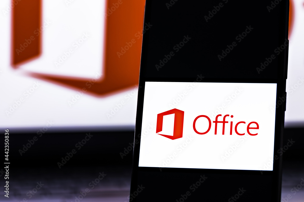 Editorial photo on Microsoft Office suite theme. Illustrative photo for ...