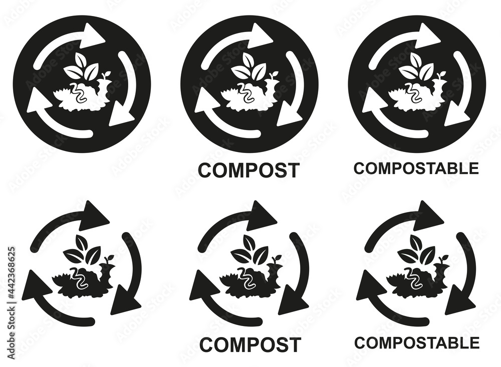 picto compost recyclage planche 2 Stock Vector | Adobe Stock