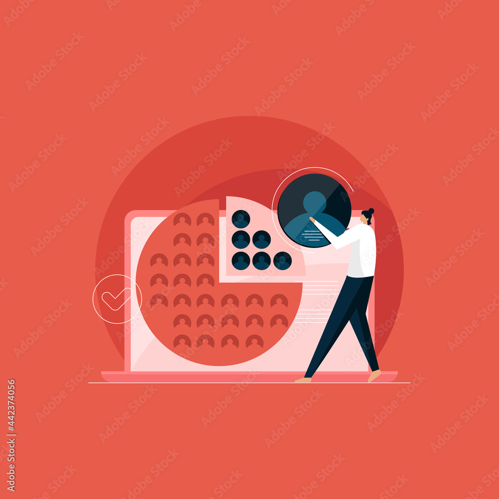 audience segmentation concept, consumer targeting for marketing Stock ...