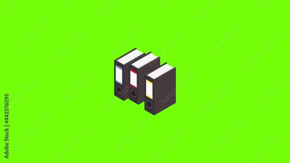 File folder icon animation Stock Video | Adobe Stock