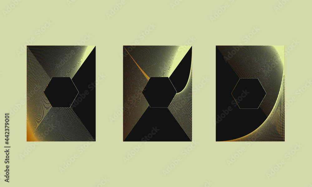 Modern white and black and gold pattern art deco geometry style texture ...