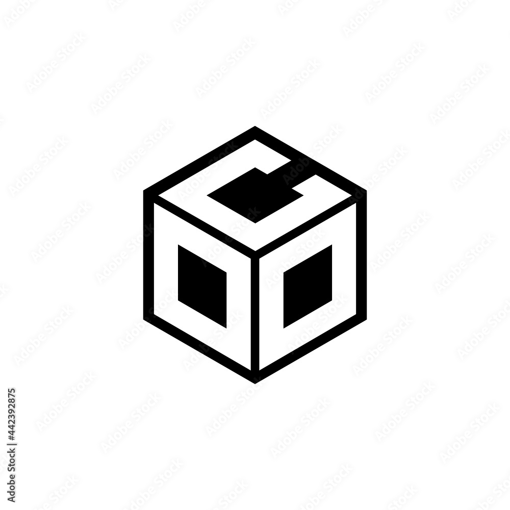 DDC letter logo design with white background in illustrator, vector ...