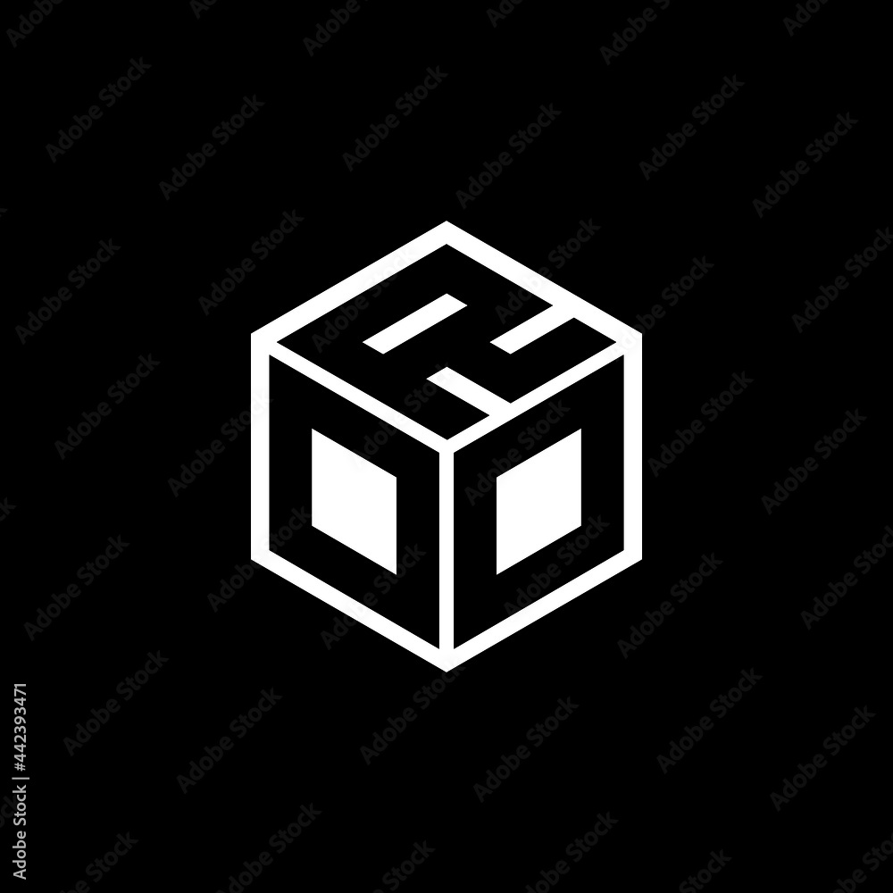 DDR letter logo design with black background in illustrator, vector ...