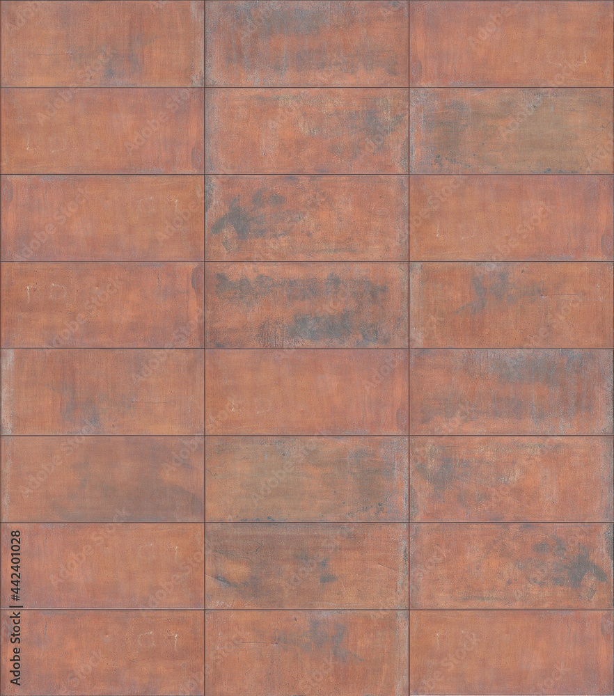 Seamless Tileable Texture of Copper Plates Stock Photo | Adobe Stock