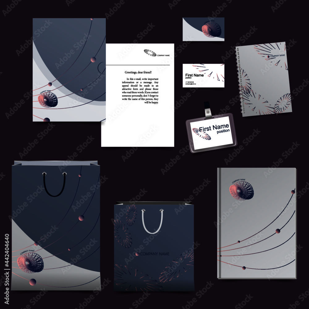 Corporate identity design of the company's brand, design of POS ...