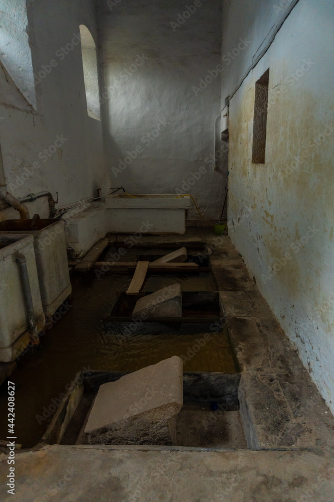 Old laundry of the old Santa Clara Monastery in the town of Azkoitia ...