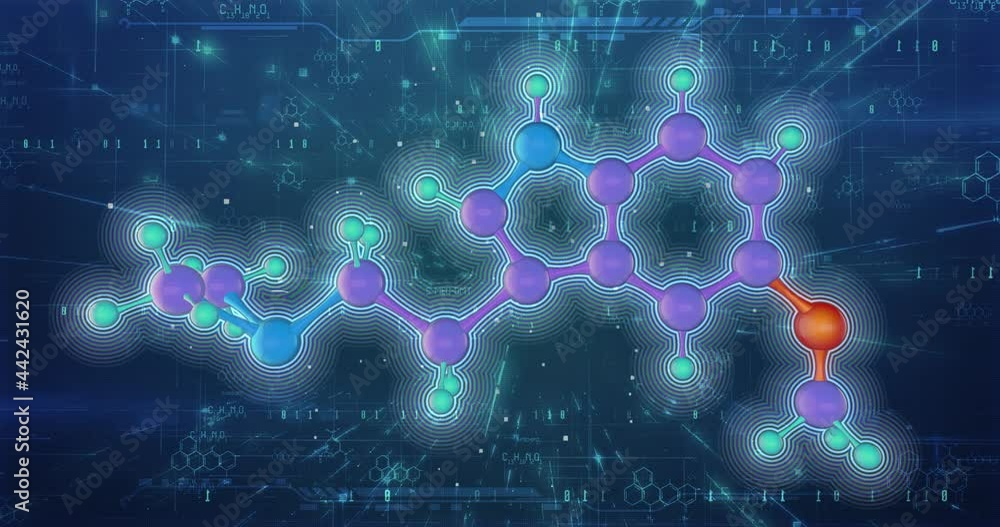 5-MeO-DMT (5-methoxy-N,N-dimethyltryptamine), physically accurate ...
