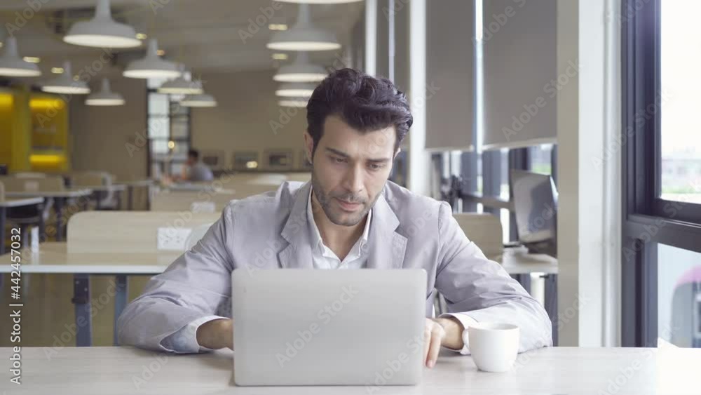 Portrait of sad depress business middle east man, person thinking about ...