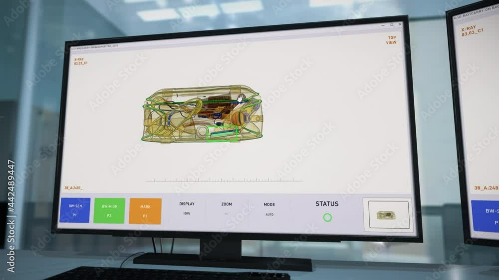 A Terrorist detection system is used at the modern airport. A Terrorist ...
