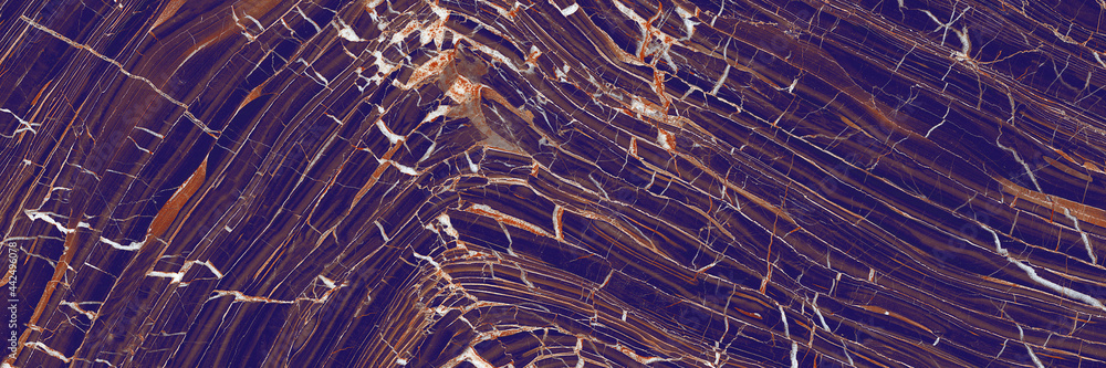 Purple colour polished marble design with natural veins original stone ...