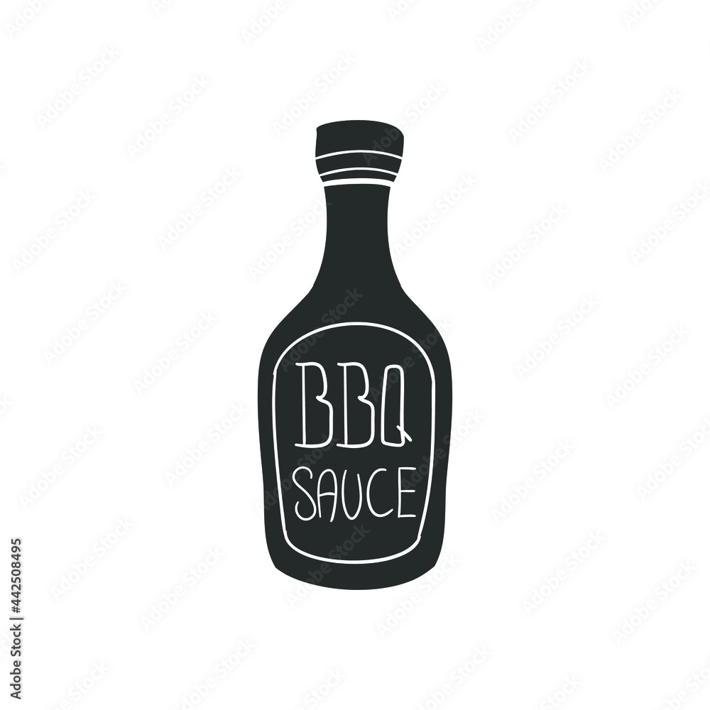 BBQ Sauce Icon Silhouette Illustration. Ingredient Vector Graphic ...