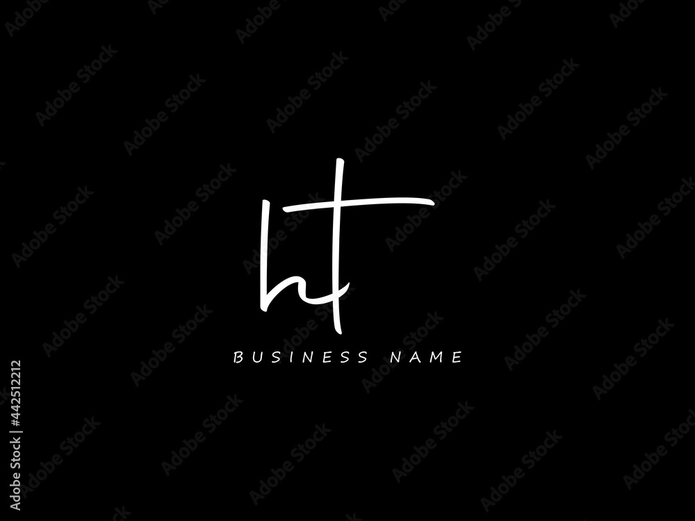 Letter HT Logo, signature ht logo icon vector for your business Stock ...