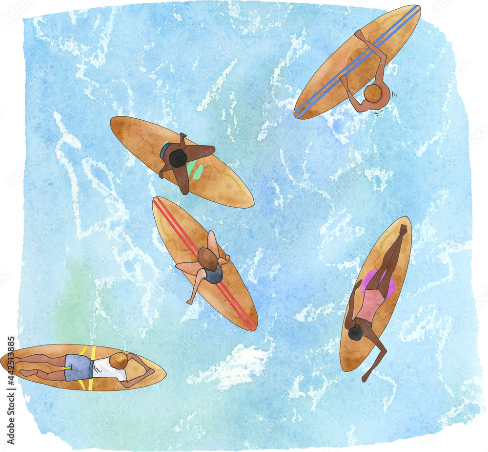 People At The Beach Clipart