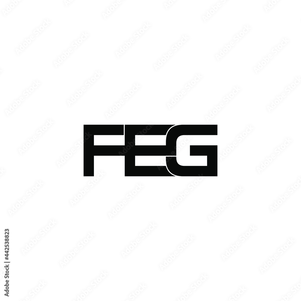 feg letter original monogram logo design Stock Vector | Adobe Stock