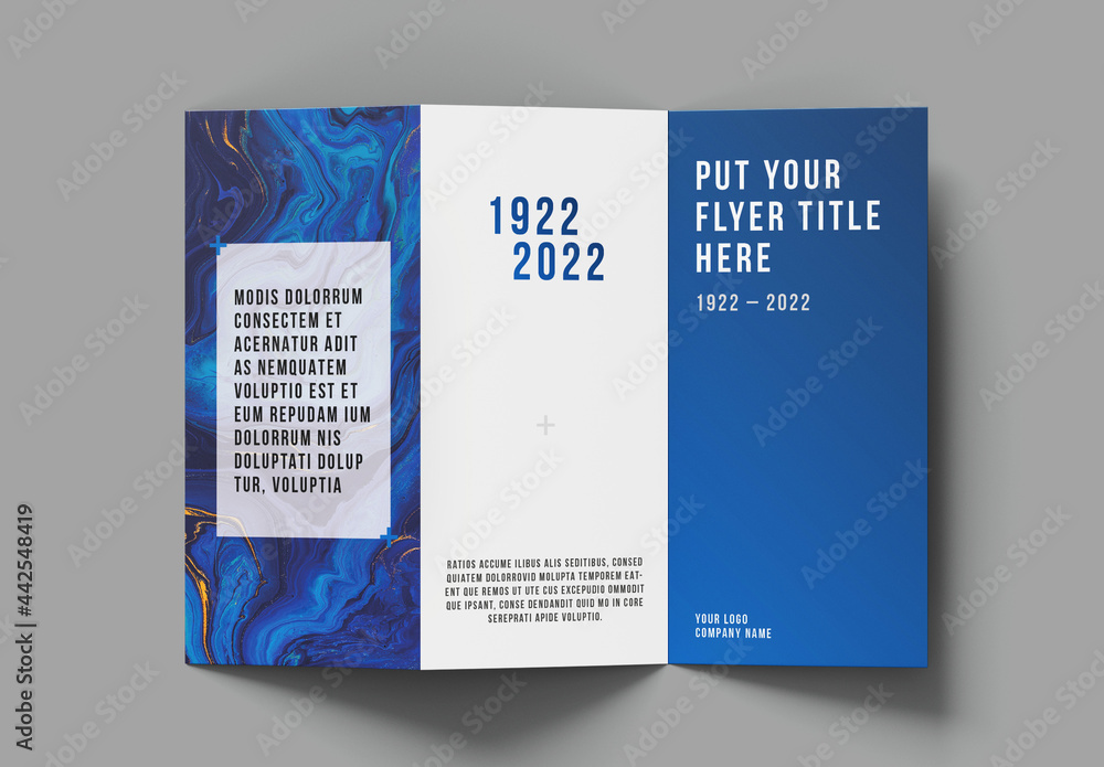 Print Tri-Fold Flyer Layout Stock Template | Adobe Stock