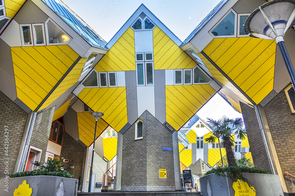 Innovative houses built in Rotterdam - Cube houses (Kubuswoningen ...