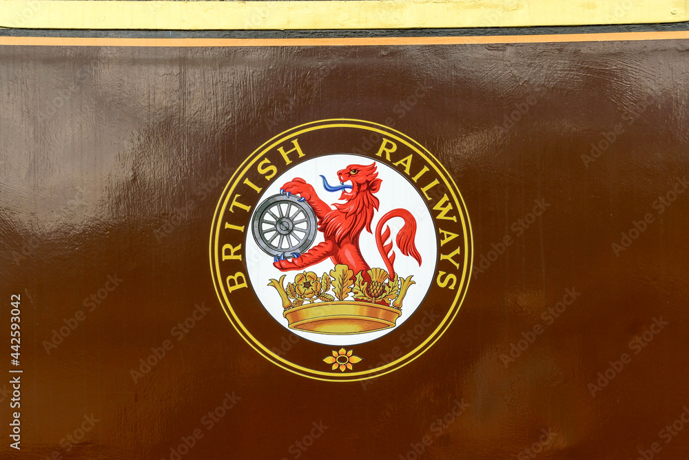 Cranmore, Somerset, England - July 2019: Close up view of the old ...