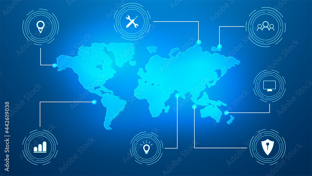 Internet of things (IoT) and networking concept for connected devices ...