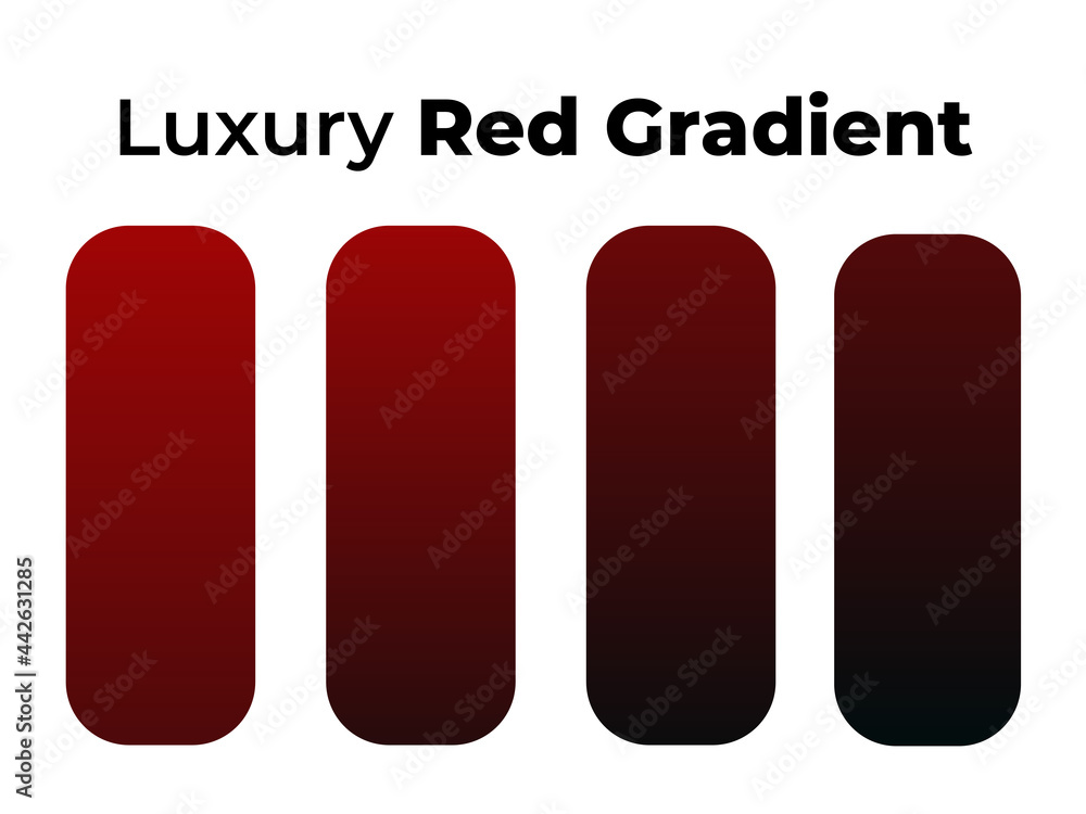 Red gradient, luxury red color, color palette, red color Pallete Stock ...