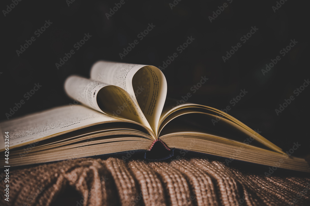 open book in the classroom Stock Photo | Adobe Stock