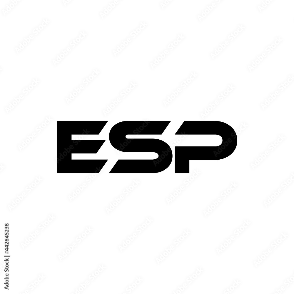 ESP letter logo design with white background in illustrator, vector ...