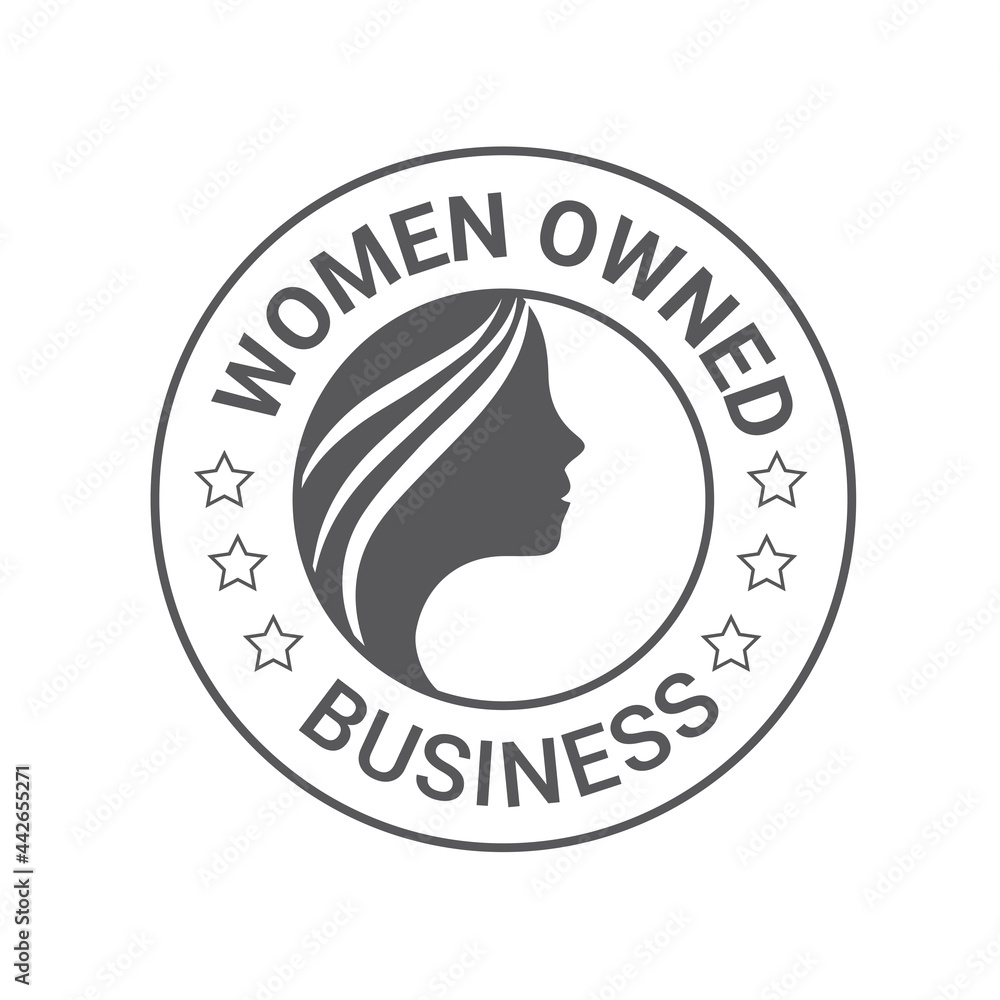 Women Owned Logo. Women Owned vector logo design. Women Owned business ...