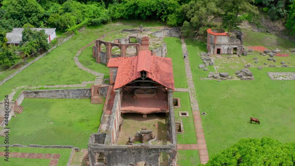 Top View Of The Remains Of Old Sugar Refinery In Boca de Nigua ...