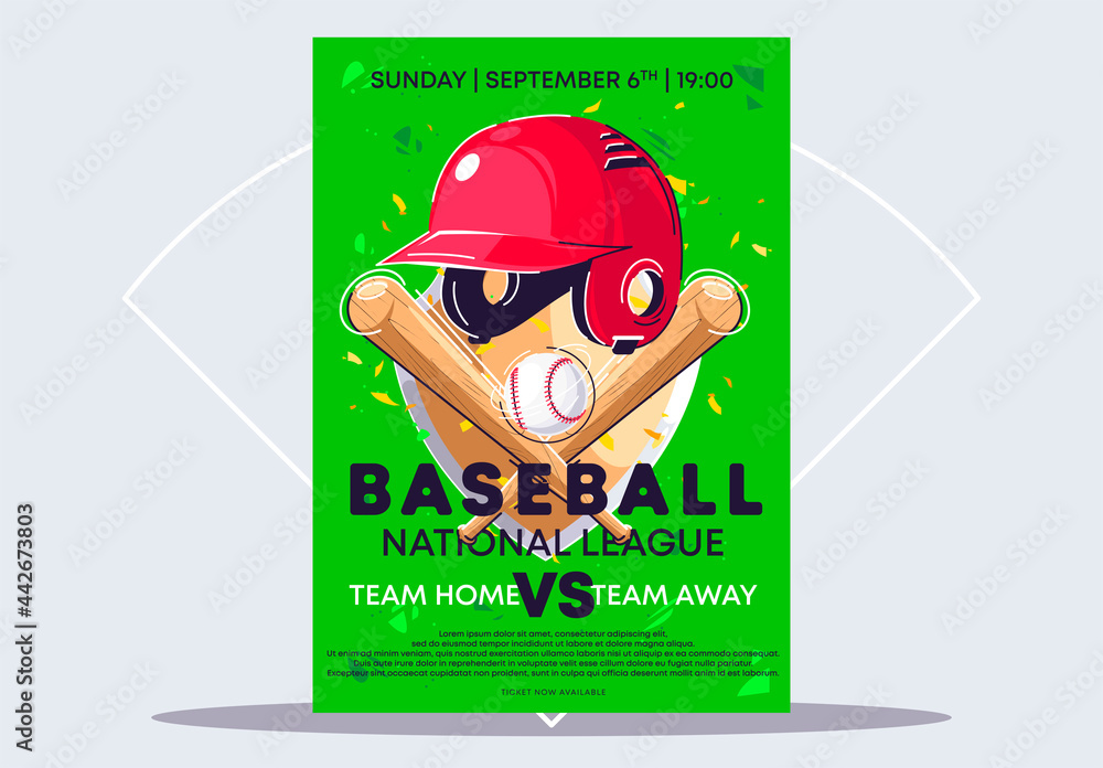 vector illustration of a template for a poster for a national ...