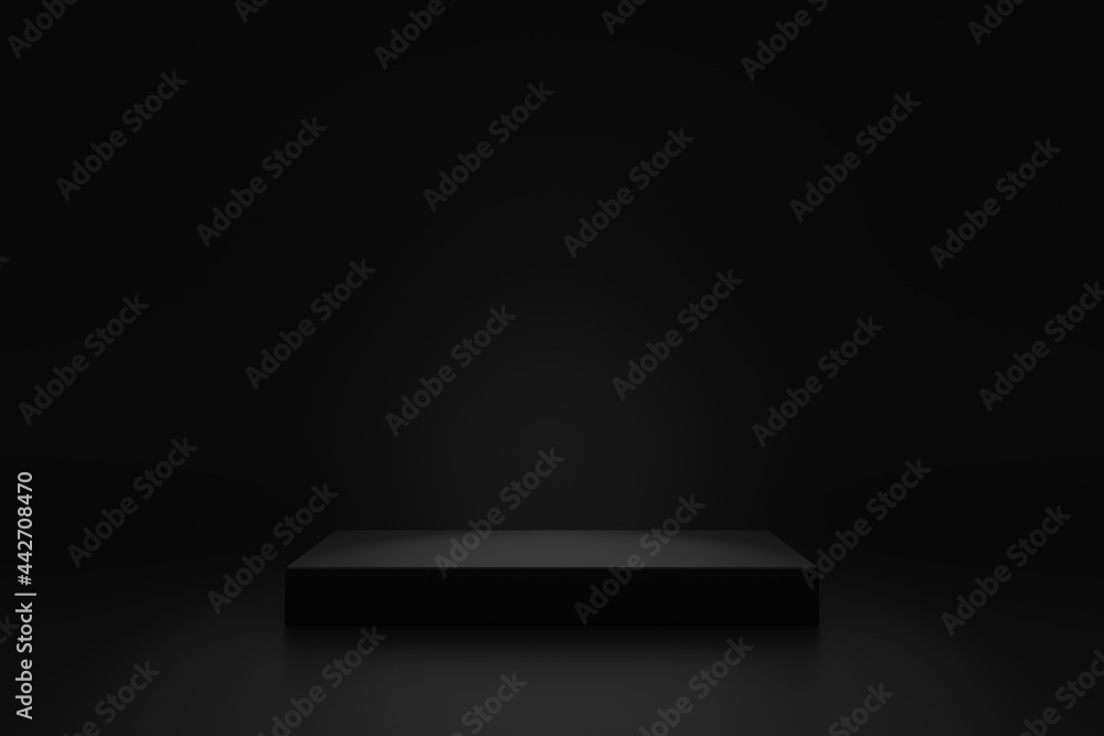 Simple blank luxury black gradient background with product display ...