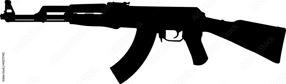 Ak47 AKM cut file, SVG , Cricut, Silhouette , Vector Stock Vector ...