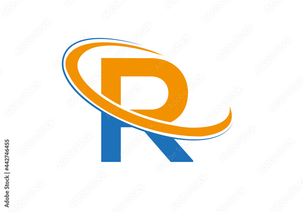 R logo design. Initial Letter R Logo for business and company identity ...