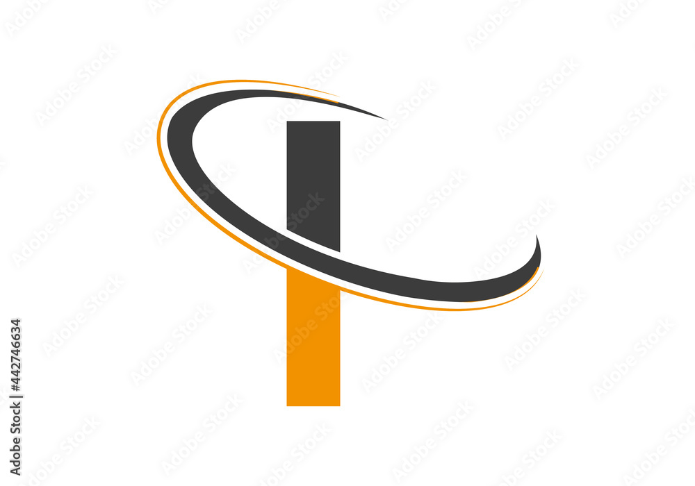 Modern I logo for business and company identity. I letter logo vector ...