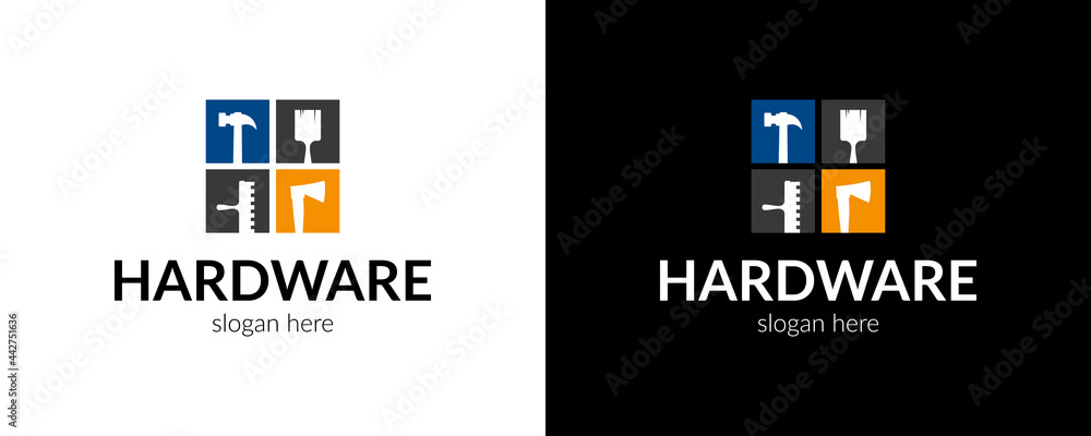 Stylish hardware logo Stock Vector | Adobe Stock