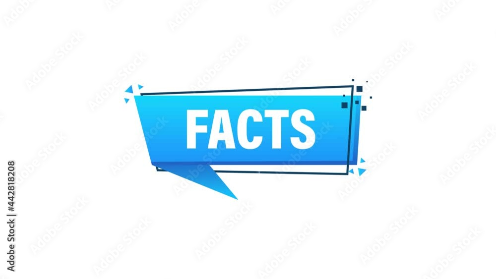 Facts isolated on white background. Symbol, logo illustration. Check ...