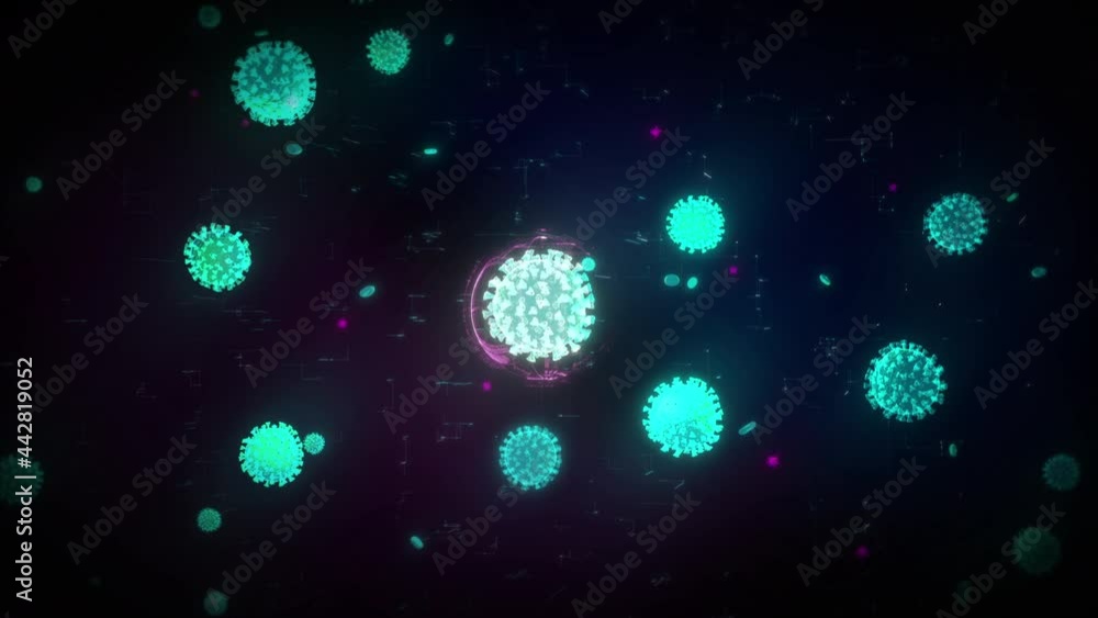 Attractive Background With Animation Of Infection Disease Cells ...