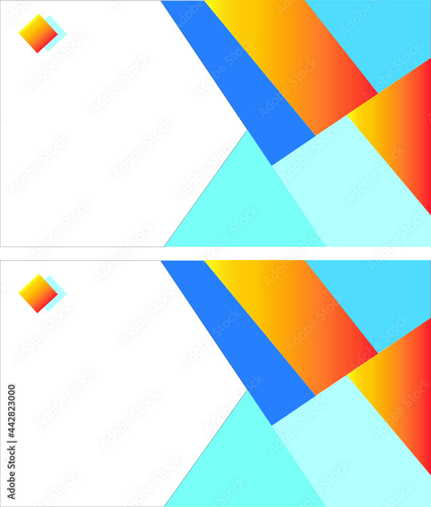 abstract colorful background visiting card business card letter head ...