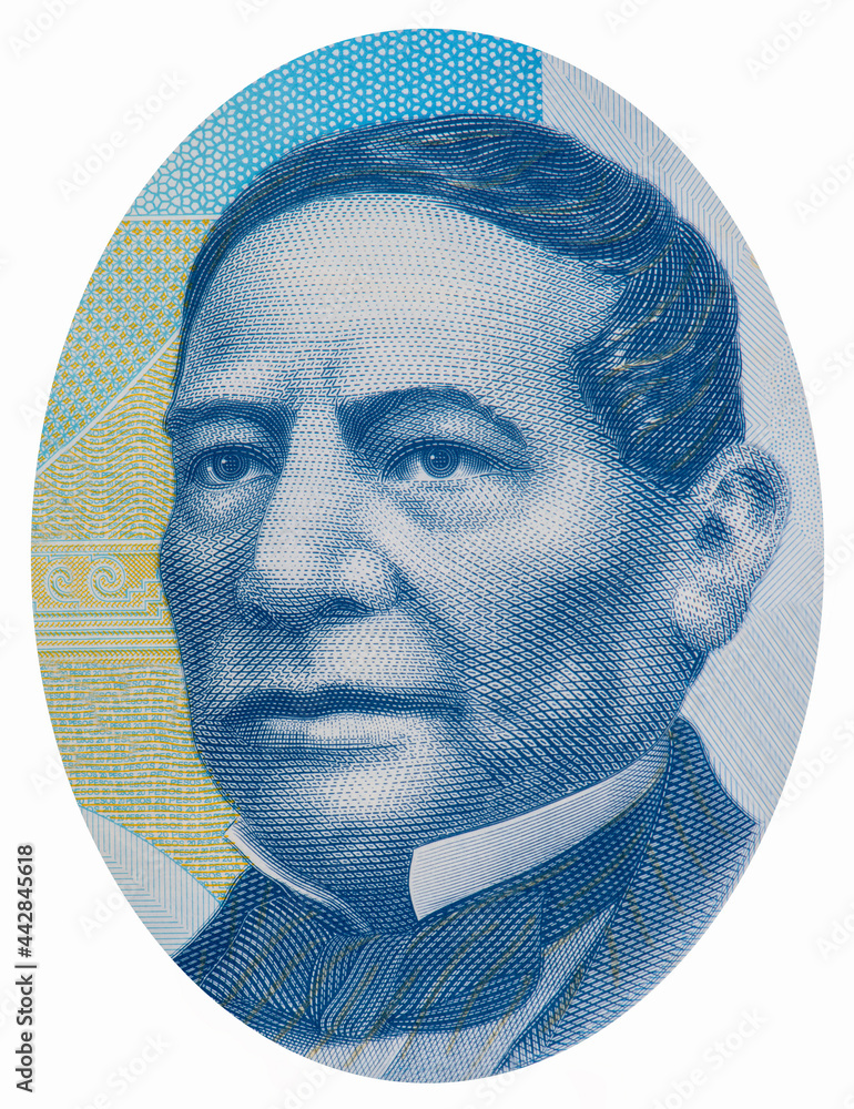 President Don Benito Juarez Garcia, 26th President of Mexico. Portrait ...