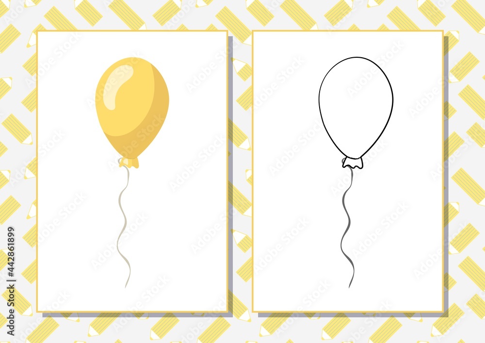 The task for preschool children to develop fine motor skills. Vector ...