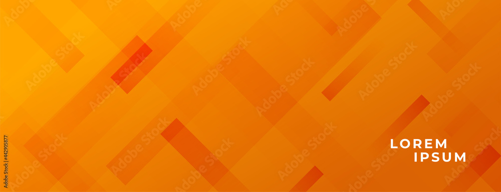 elegant orange abstract wide banner design Stock Vector | Adobe Stock