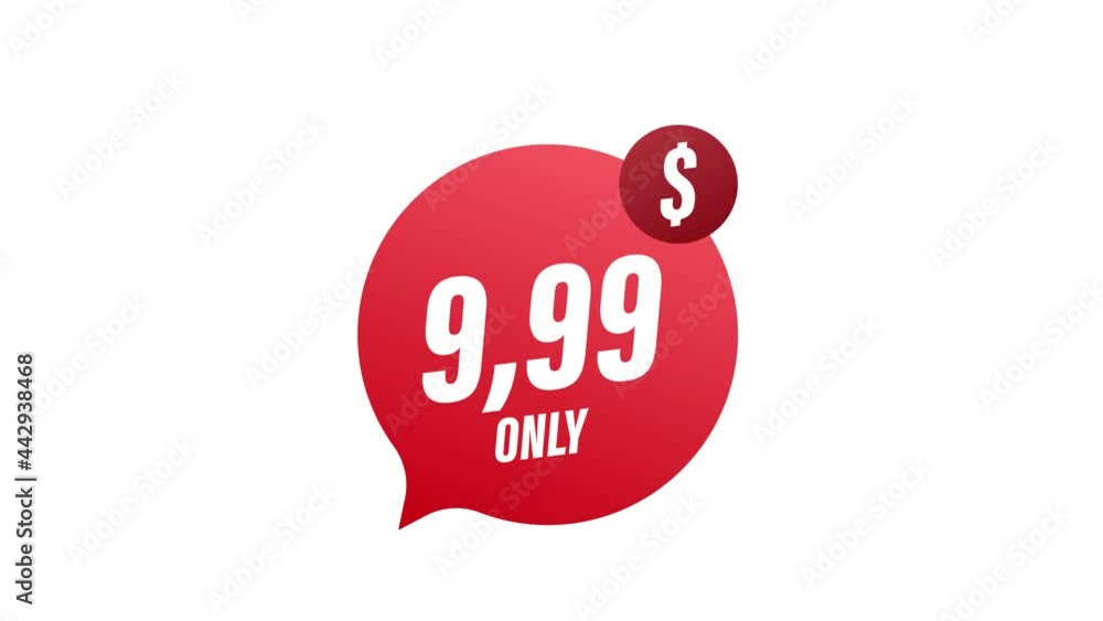 Discount sticker. Template with 99 only. template design. Sale, price ...