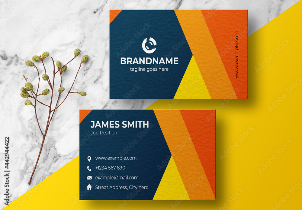 Business Card Stock Template | Adobe Stock