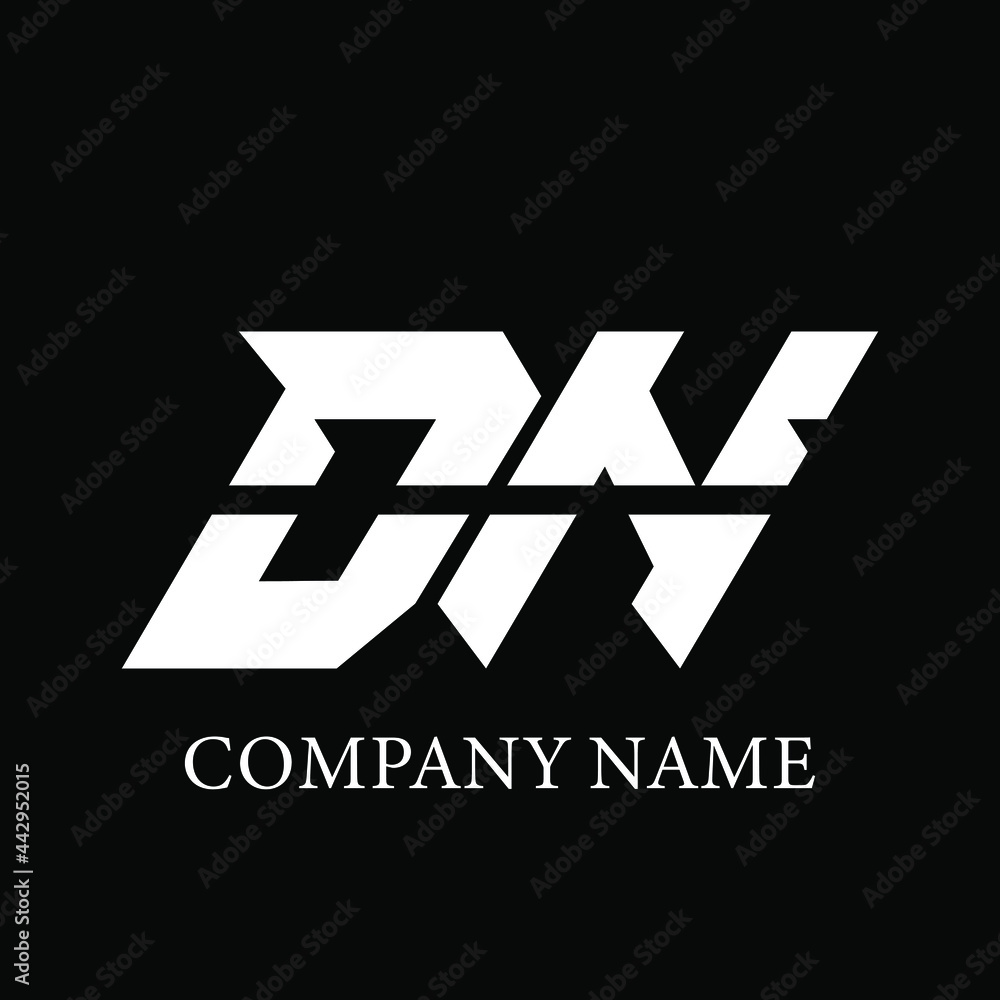 DN Logo Design Vector Template. DN Letter Logo Design. Stock Vector ...